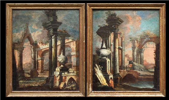 Vittorio Maria Bigari | Escuela Italiana del siglo XVIII - Pareja de ...