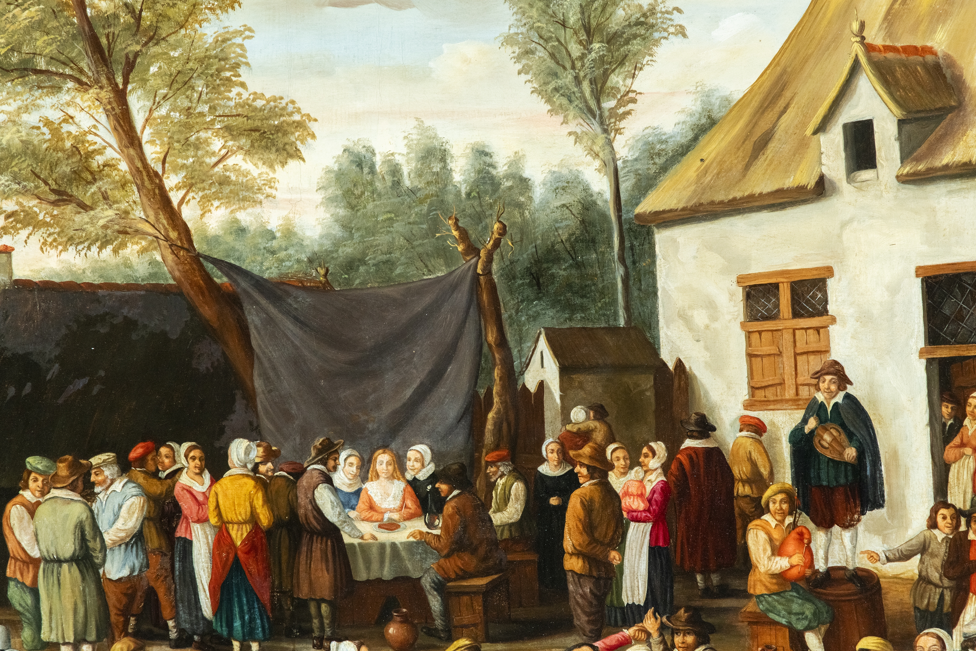 David Teniers the Younger | Monumental Fiesta en el Poblado | MutualArt