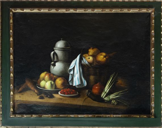 Spanish School, 18th Century | Escuela Española del siglo XVIII - Bodegón con puerros y ...