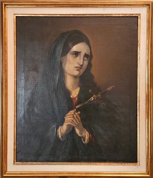 Spanish School, 18th Century | Escuela Española del siglo XVIII - Madonna dolorosa | MutualArt