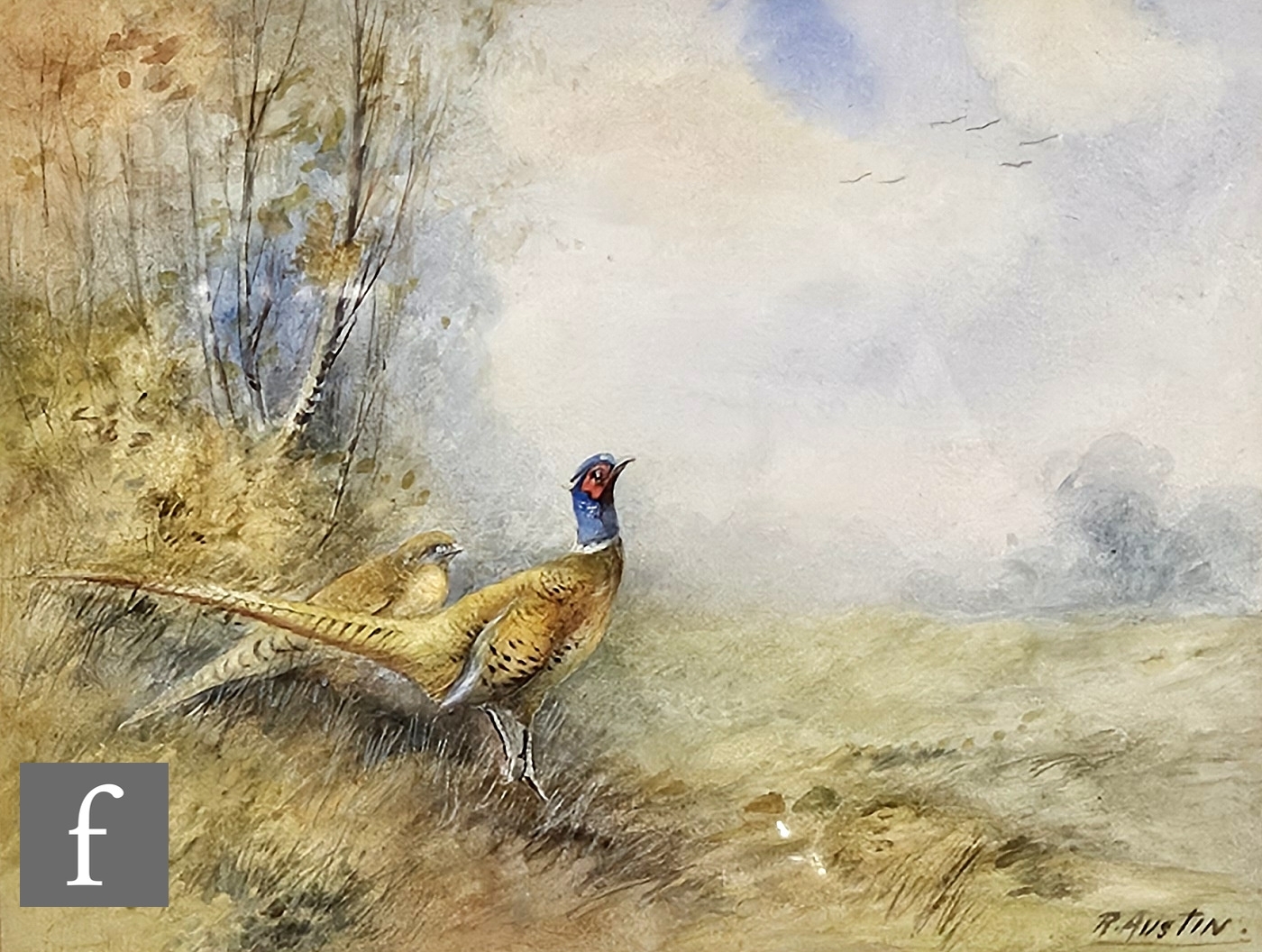 Reginald Harry Austin | A figure standing in a river landscape (1923 ...