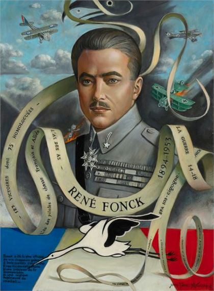 Jean-Paul Alaux | Portrait-Tribute to René Fonck | MutualArt