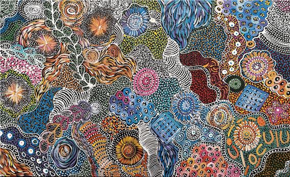 Janet Golder Kngwarreye | Bush Yam Dreaming | MutualArt