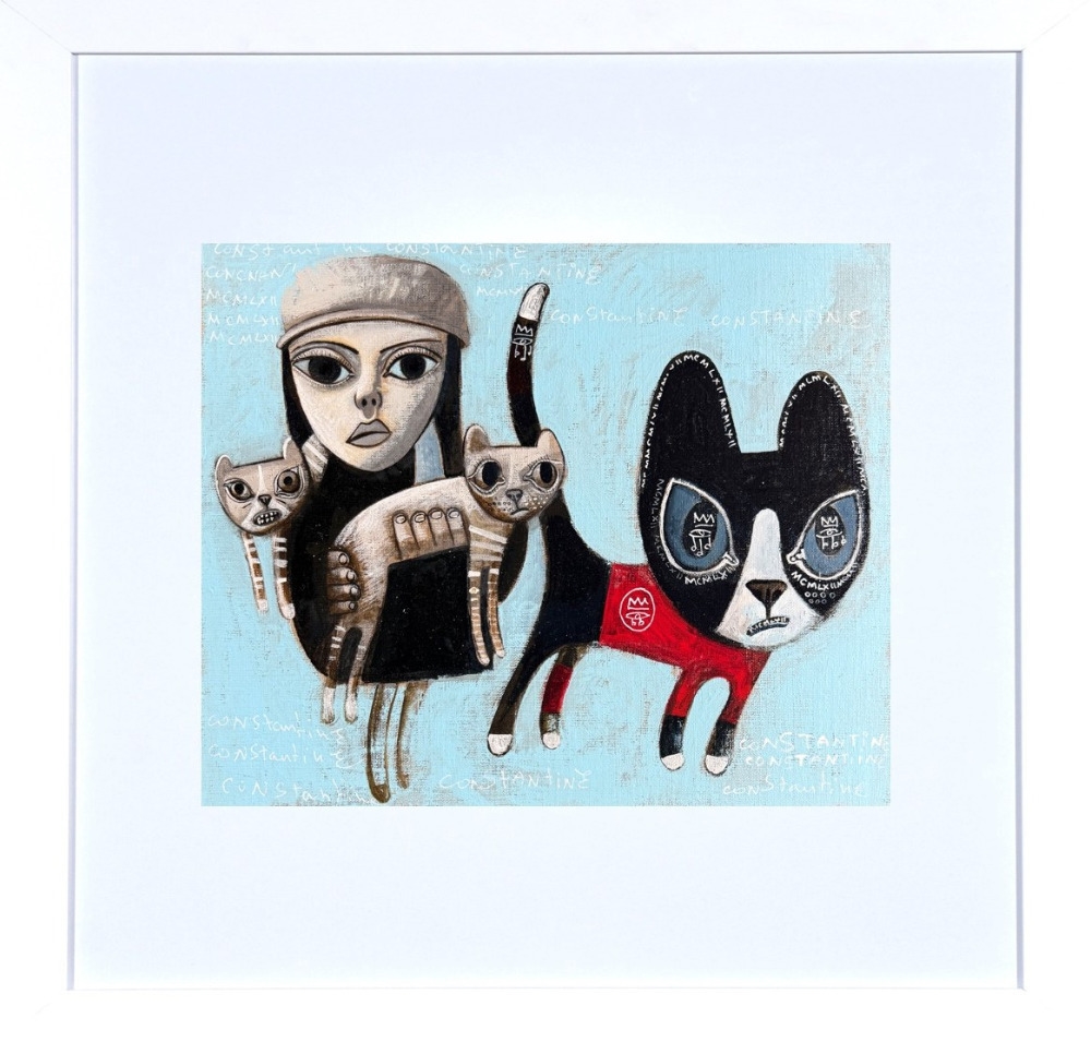 Constantine Popov | Maya with Cats II | MutualArt