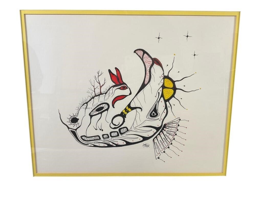 Mark Griffin | Original ink drawing Mark Griffin (1970) Micmac (1970 ...