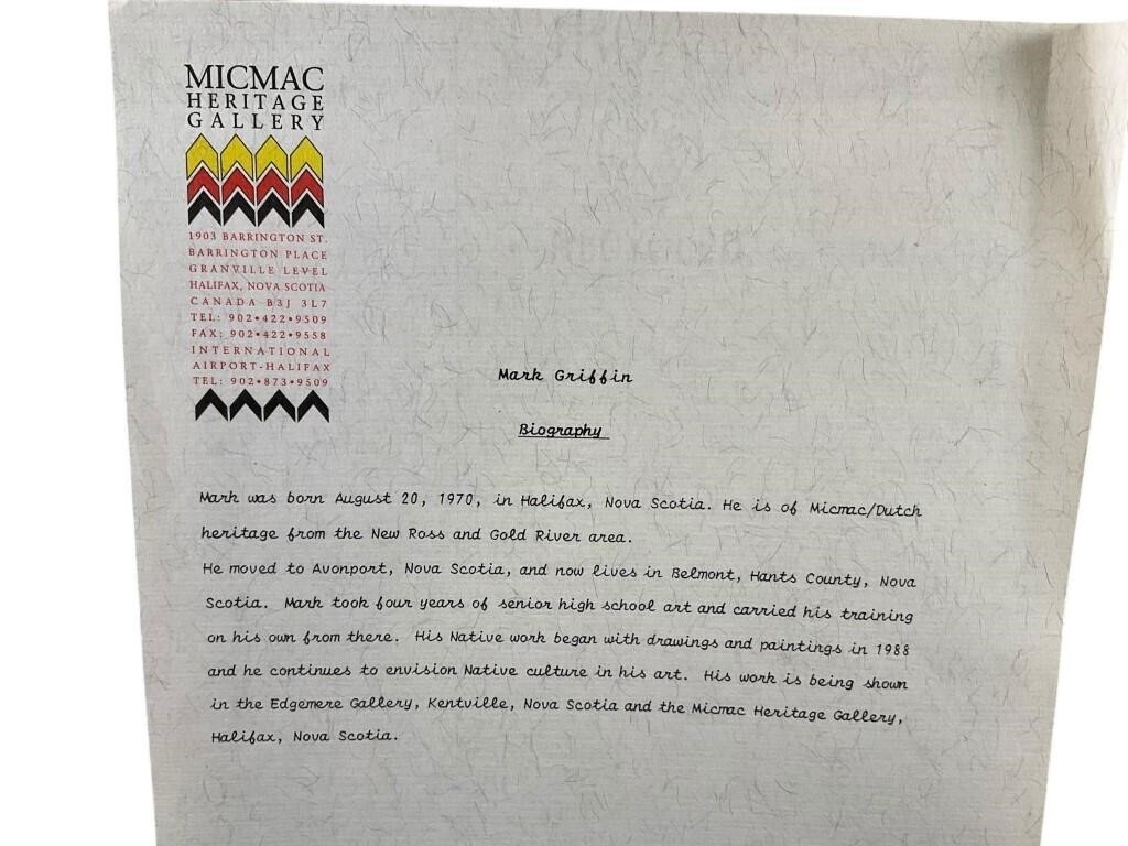 Mark Griffin | Original ink drawing Mark Griffin (1970) Micmac (1970 ...