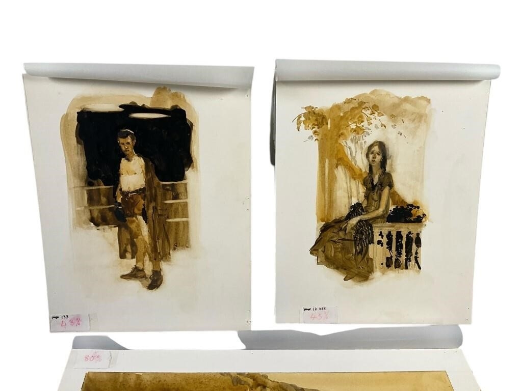 Joyce Carol Oates | 3 Original Illustrations by Milt Kobayashi | MutualArt