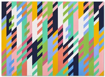 Bridget Riley | Shadow Rhythm (1989) | MutualArt