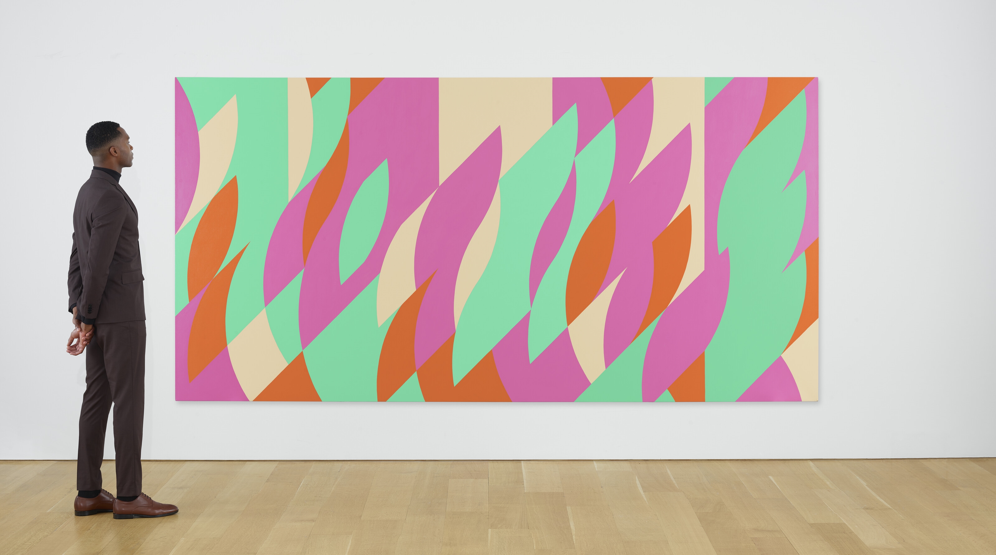 Bridget Riley | Painting with Verticals 1 (2006) | MutualArt