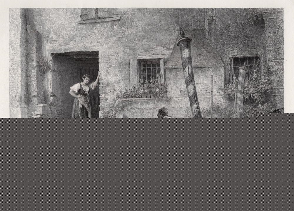 Samuel Luke Fildes | Samuel Luke FILDES Engraving The Venetian Fruit ...