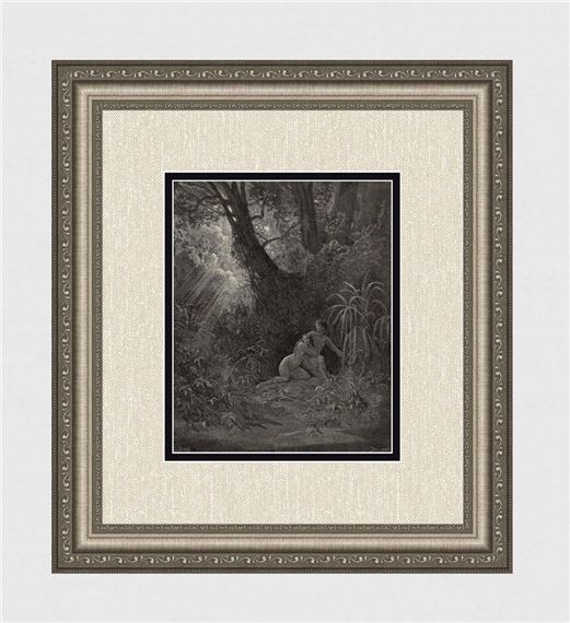 Gustave Doré | Gustave Dore Adam & Eve (Milton's Paradise Lost) c. 1880 ...