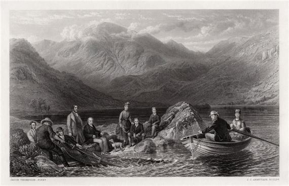 Jacob Thompson | Drawing the Net at Haweswater | MutualArt