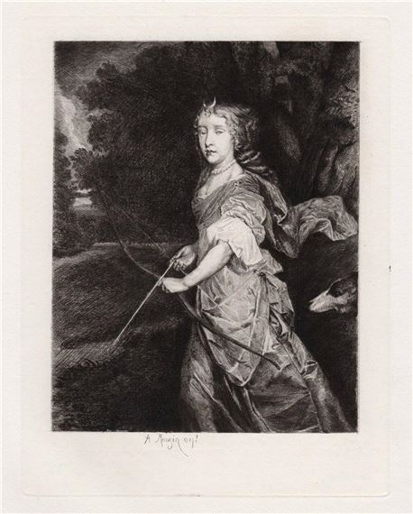 Sir Peter Lely | Sir Peter Lely 1877 etching The Princess Mary (Mary II ...