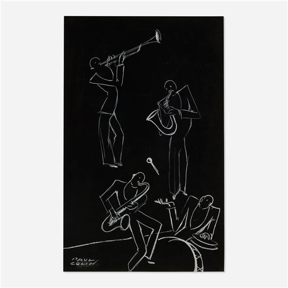 Paul Colin | Tumulte Noir / Jazz Band #2 original signed drawing (Circa ...