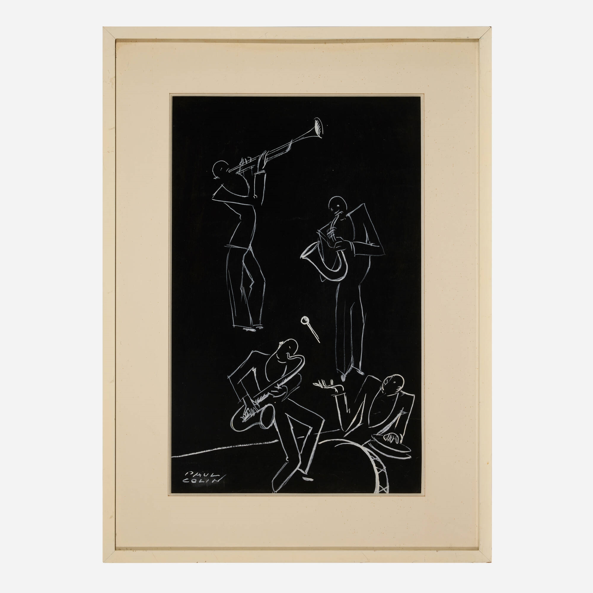 Paul Colin | Tumulte Noir / Jazz Band #2 original signed drawing (Circa ...