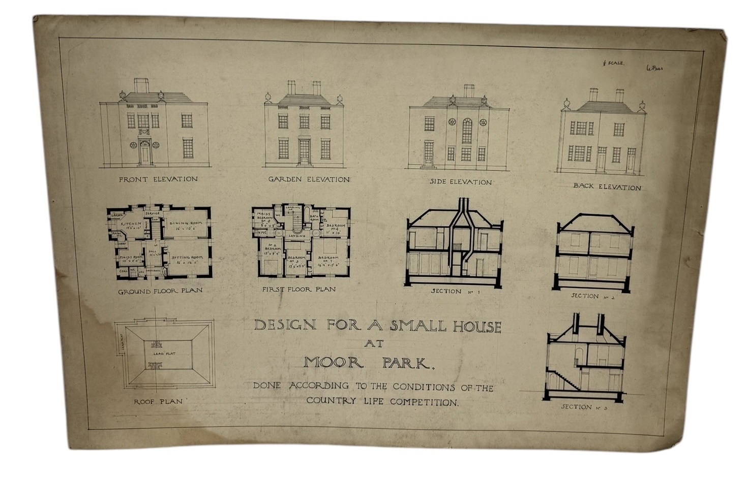 Edward le Bas | DESIGN FOR A SMALL HOUSE AT MOOR PARK, DONE ACCORDING ...