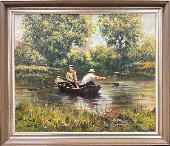 John Seerey-Lester | John Seerey Lester A Days fishing signed, oil on ...