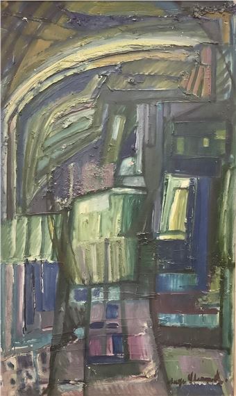 Aage Strand | Aage Strand (Danish School, 1910-1975) Abstract Forest ...