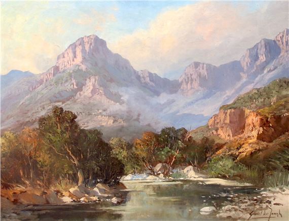 Gabriel Cornelis de Jongh | MOUNTAIN POOL | MutualArt