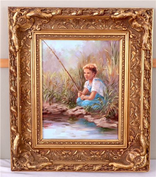 Lienkie Lombard | BOY FISHING | MutualArt