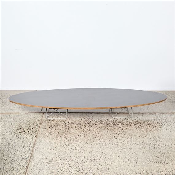 Herman Miller | An Eames Wire Base Elliptical Table For Herman Miller ...