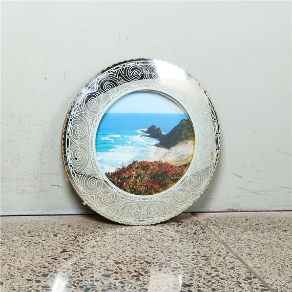 Beach | A Mid-Century Wall Mirror with Koru Design Border and Beach ...