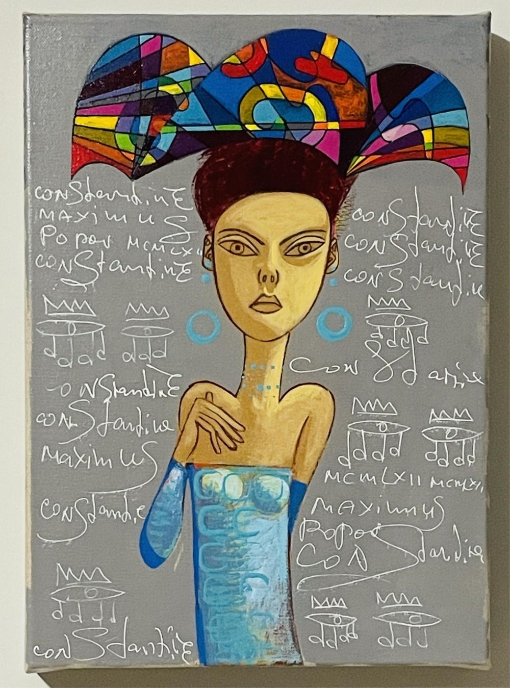 Constantine Popov | Original Constantine Popov The Lady In Blue | MutualArt