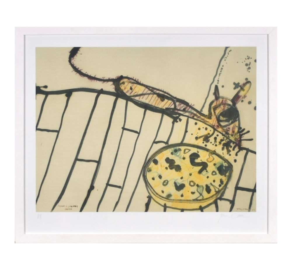 John Olsen | Mouse And Gougonzola Cheese | MutualArt