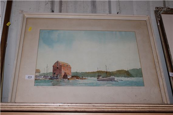 Roy Perry | watercolour study depicting The Tide Mill (1972) | MutualArt