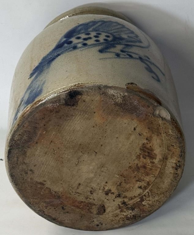 Larry Clark | RARE CLARK JR. ATHENS NY 2 GAL BIRD CROCK | MutualArt