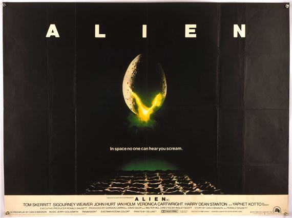 Ridley Scott | Alien (1979), British Quad Film Poster for the Ridley ...