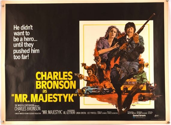 Charles Bronson | British Quad Film Poster for the action thriller ...