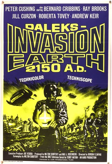 Peter Cushing | British One Sheet Film Poster for this sci-fi thriller ...