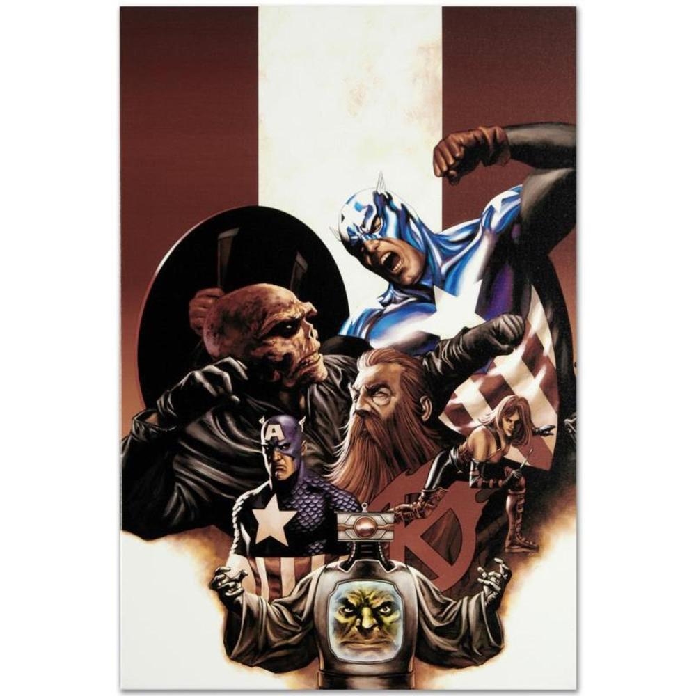 Marvel Comics | Marvel Comics Captain America #42 Numbered Limited Edition Giclee on Canvas by ...