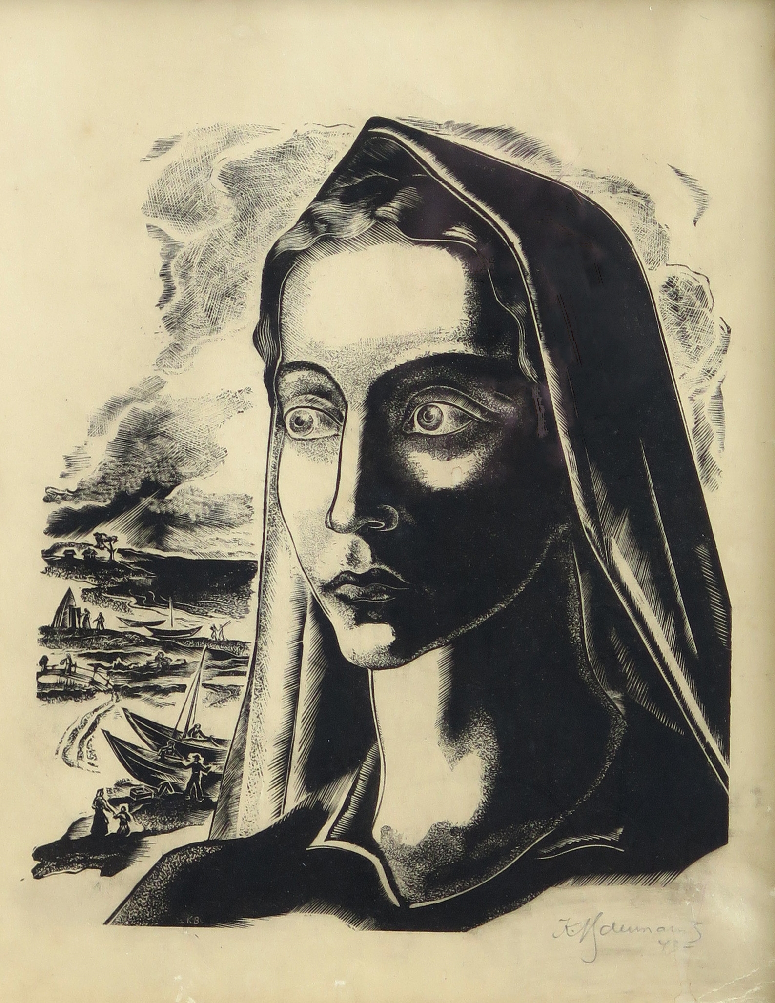 Karlis Baumanis | Pie jūras 1943 (1943) | MutualArt
