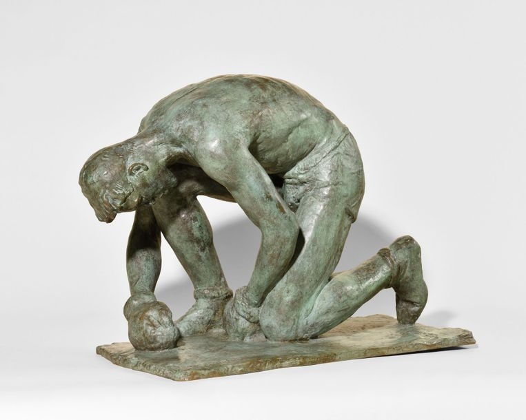 Paul Maximilien Landowski | The fallen boxer (1921) | MutualArt