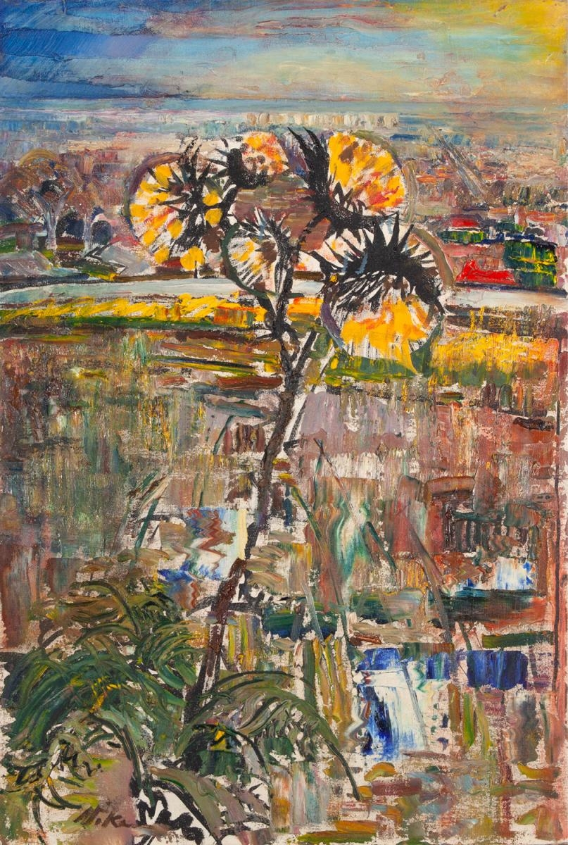 Harald Vike | SUNFLOWER IN THE LANDSCAPE | MutualArt