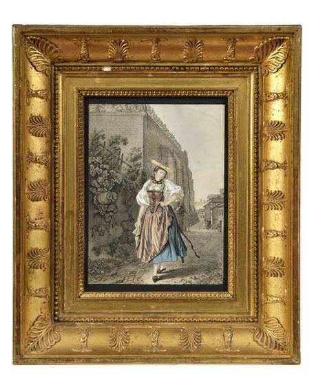 Mathias Gabriel Lory | The girl in the bath or the peasant galant of ...