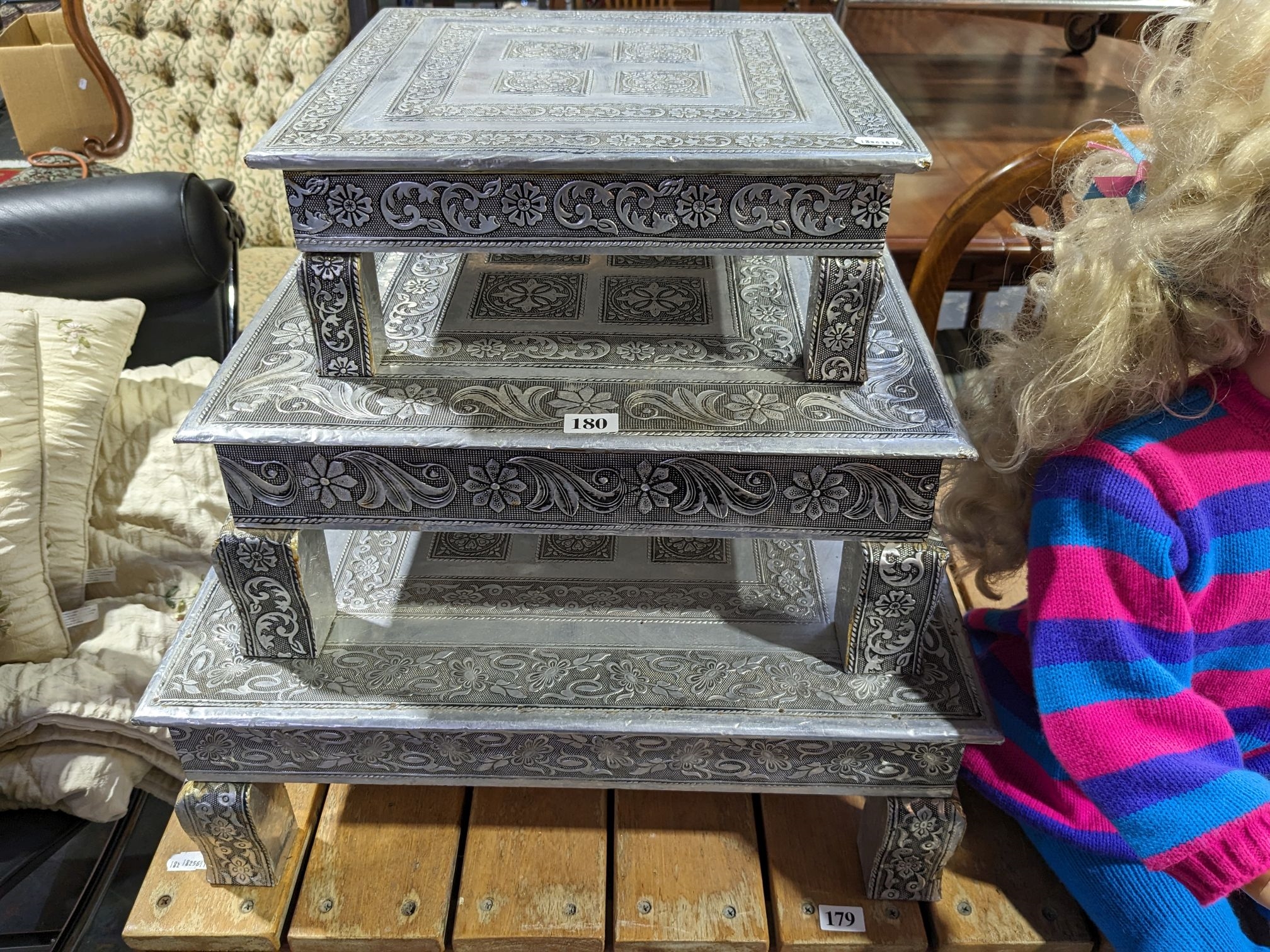 Silver | INDIAN GRADUATING STOOLS | MutualArt