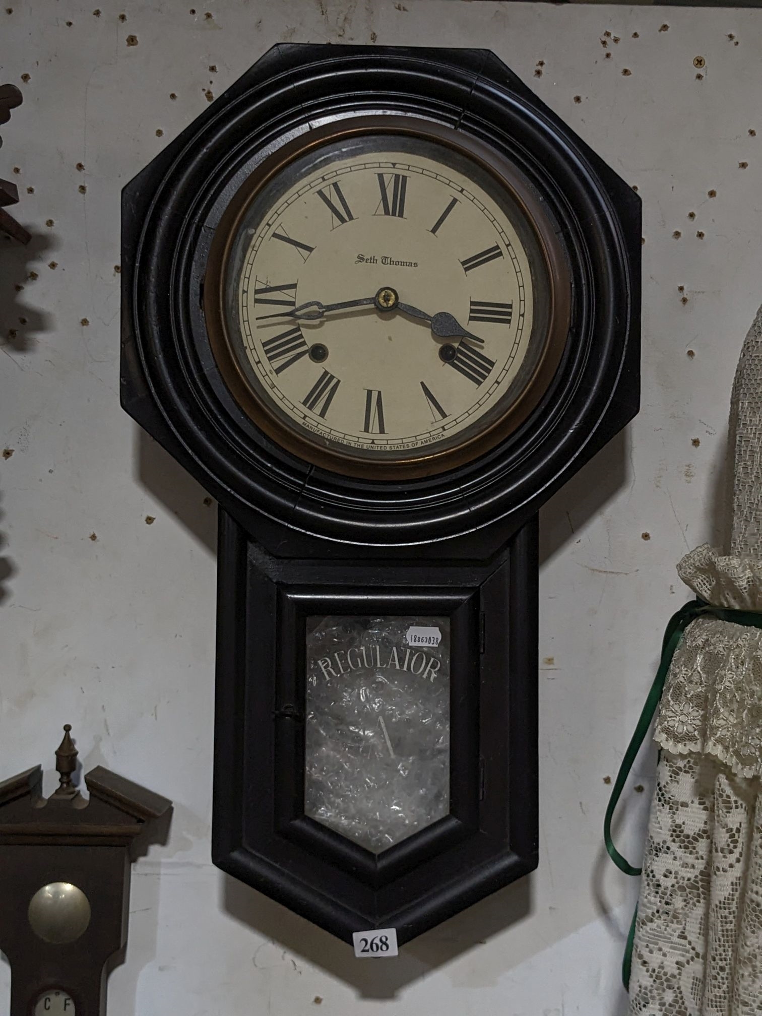 Seth Thomas | SETH THOMAS REGULATOR WALL CLOCK | MutualArt