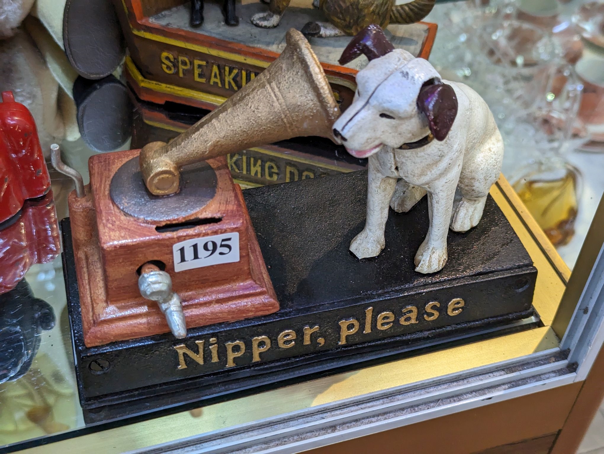 Nipper | CAST IRON 'NIPPER PLEASE' MONEY BOX | MutualArt