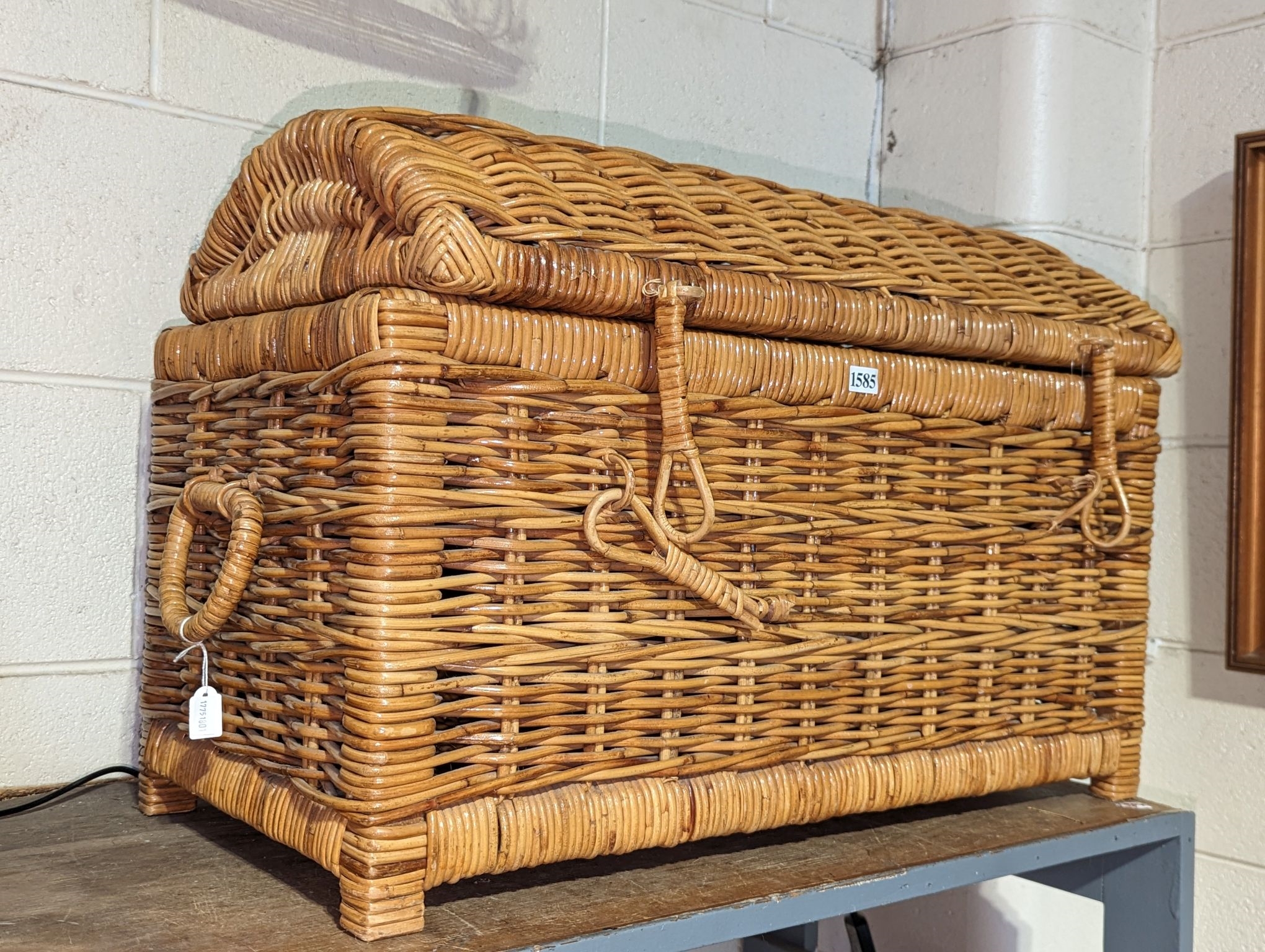 Front | CANE DOME TOPPED STORAGE CHEST | MutualArt