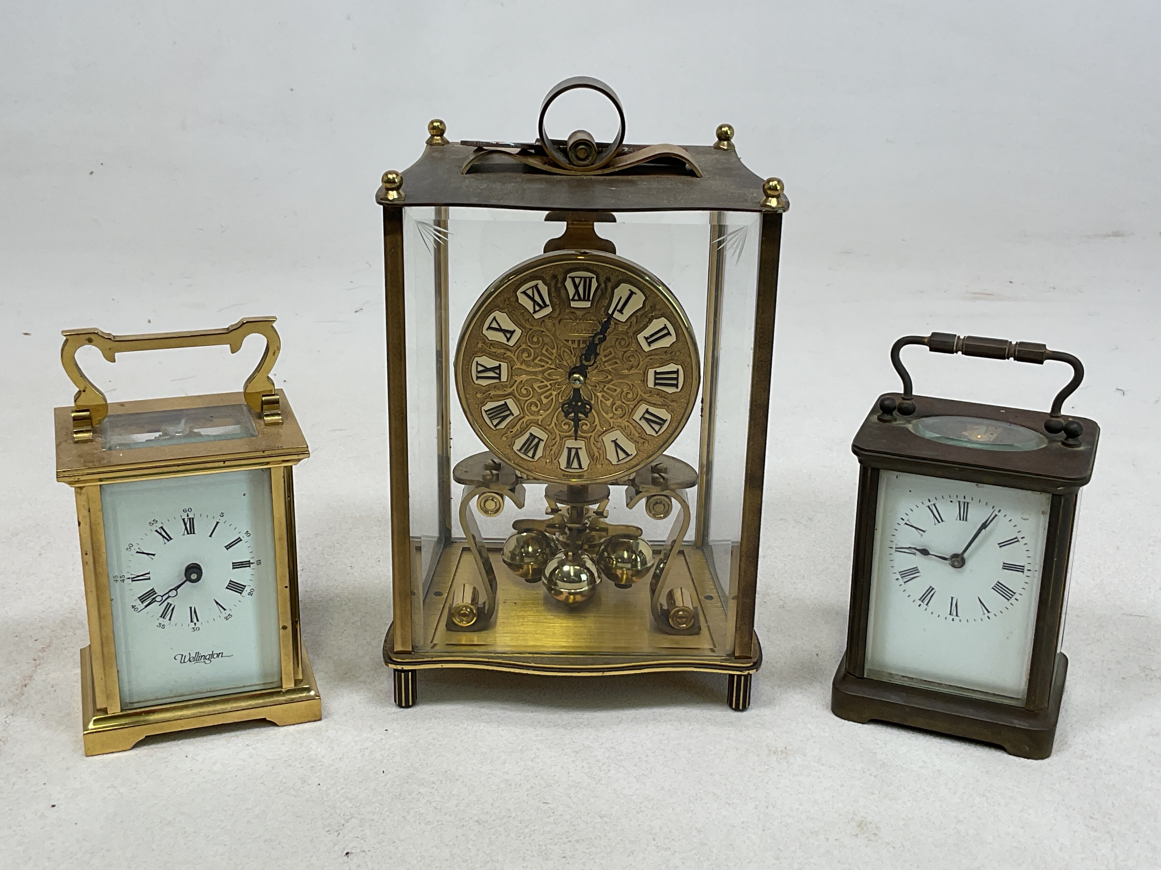 Three | Three brass carriage clocks | MutualArt