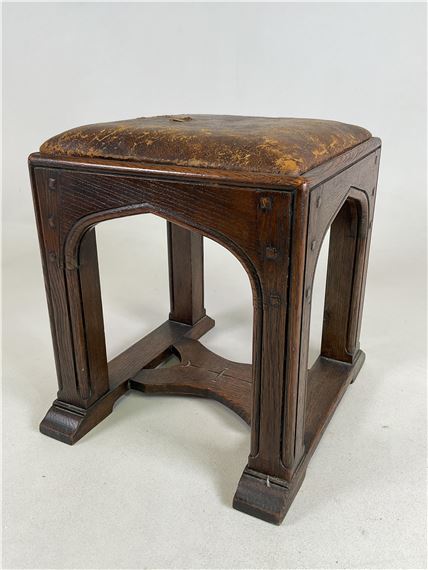 Gothic | A Gothic inspired oak stool | MutualArt