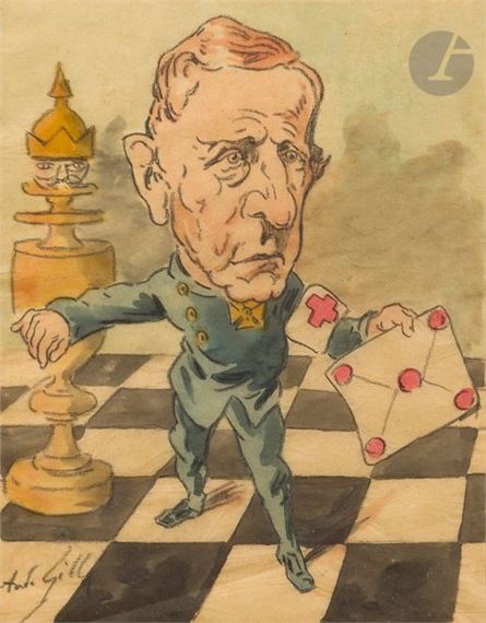 Andre Gill | The Feldmarschall von Molkte, 1870 (1870) | MutualArt