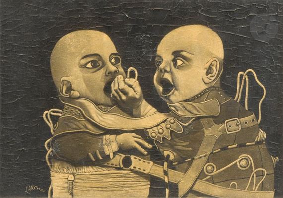 Michel Bron | Two children | MutualArt