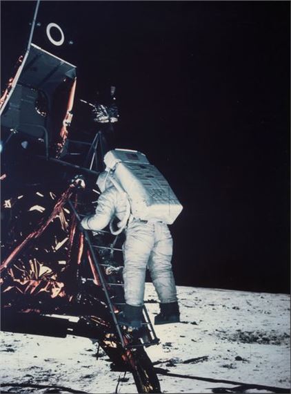 NASA | Buzz Aldrin descends from the lunar module (1969) | MutualArt