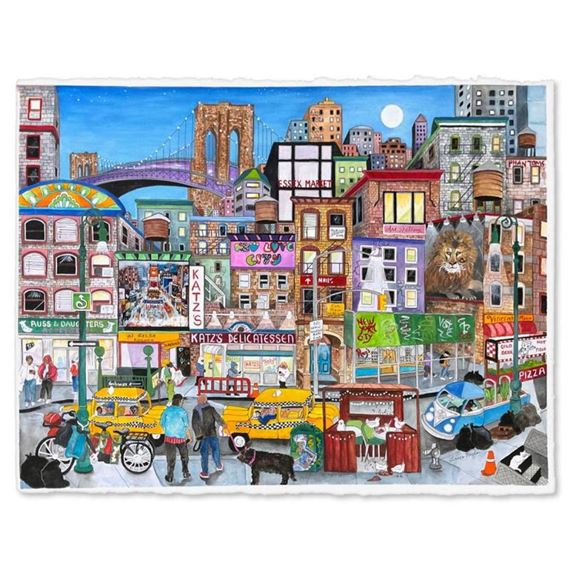 Linnea Pergola | New York City Life Hand Signed Original Painting with ...
