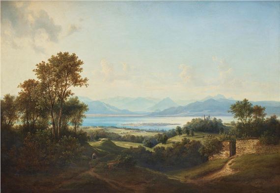 Friedrich Otto Georgi | Friedrich Otto Georgi, Alpine Landscape with ...