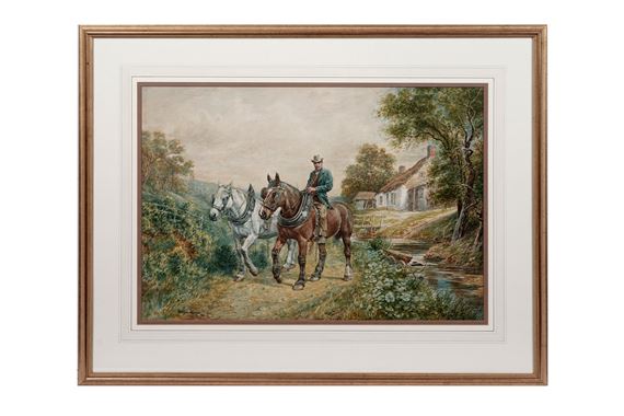 Wilson Hepple | Returning Home with Heavy Horses | MutualArt